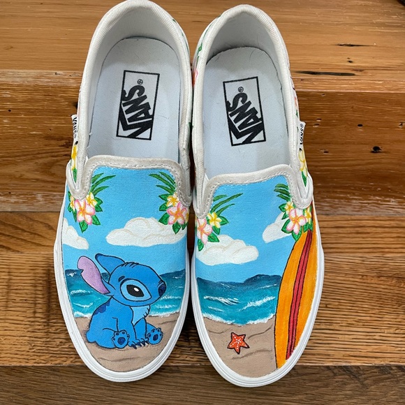 Vans | Shoes | Custom Vans Stitch Ohana Canvas Shoes Wm 65 | Poshmark